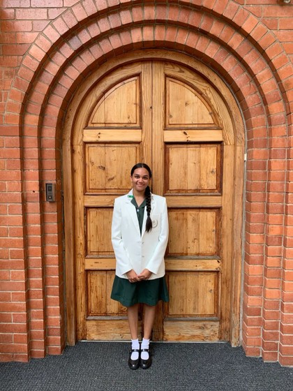 Jia Patel awarded White Blazer at Durban Girls College