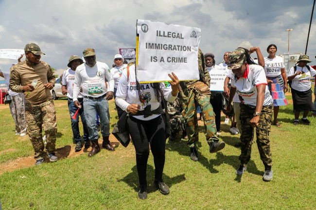 IN PICTURES: Operation Dudula met by strong Police presence at G20 ...
